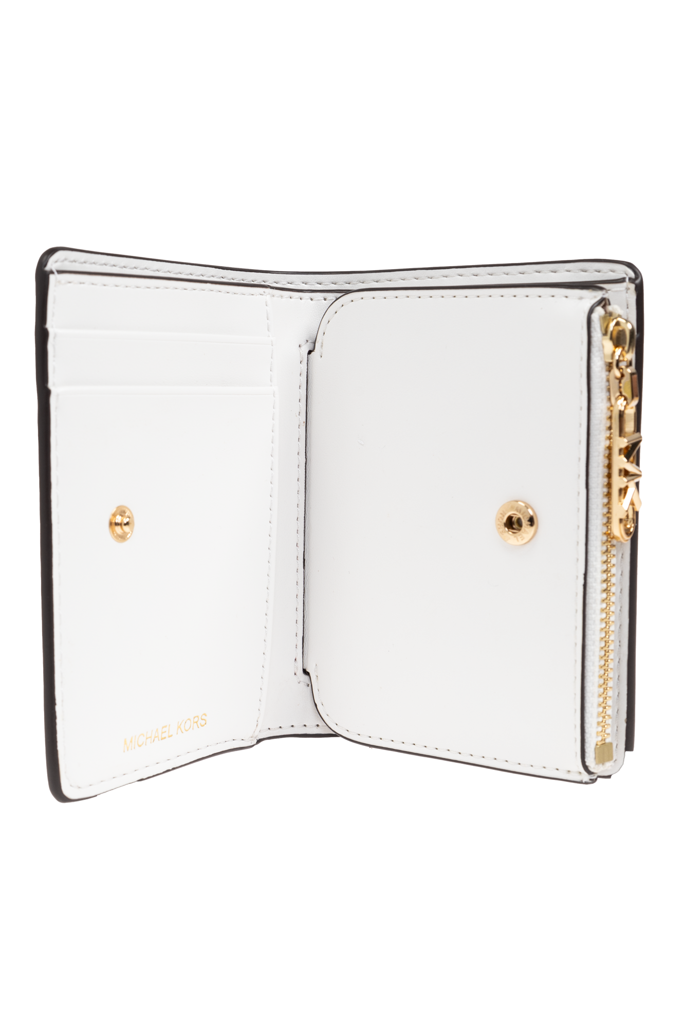 Michael kors white leather wallet store